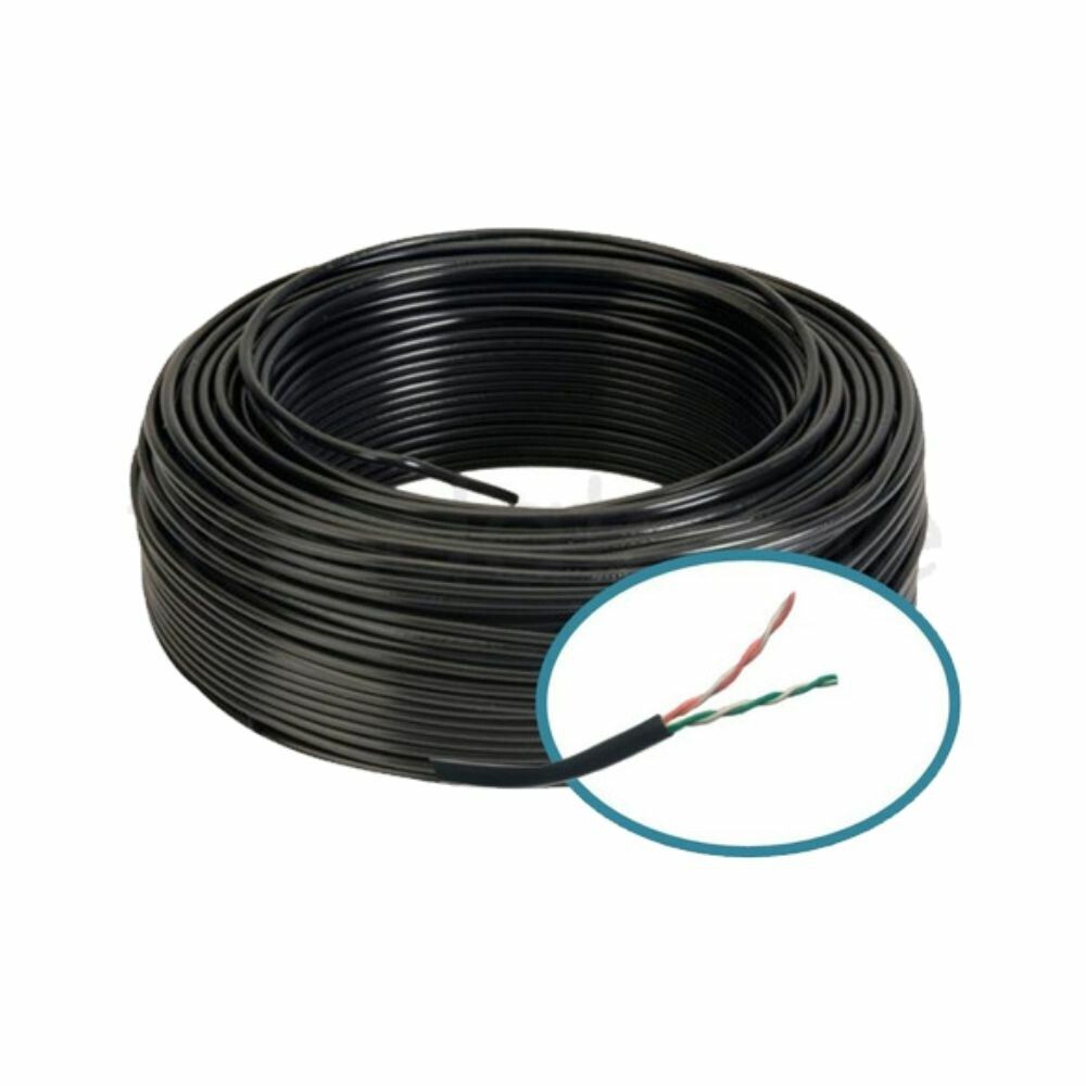 CABLE UTP CAT6 EXTERIOR NEGRO CCA X METRO NETQUALITY – Polo Austral
