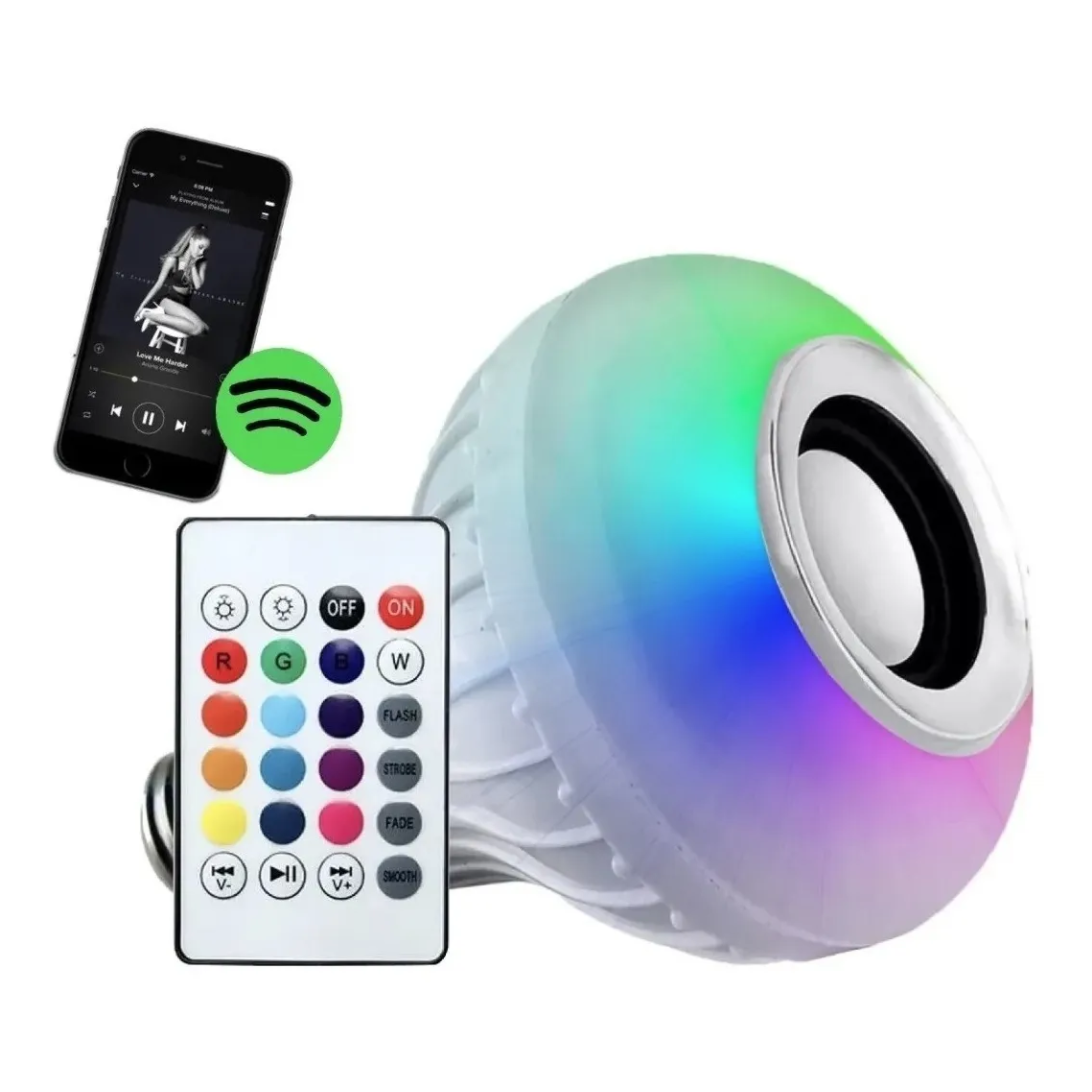LAMPARA LED RGB PARLANTE BLUETOOTH COLORES – Polo Austral